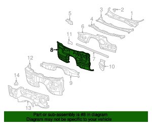 2008-2021 Mopar Dash Panel 5112745AA | TascaParts.com