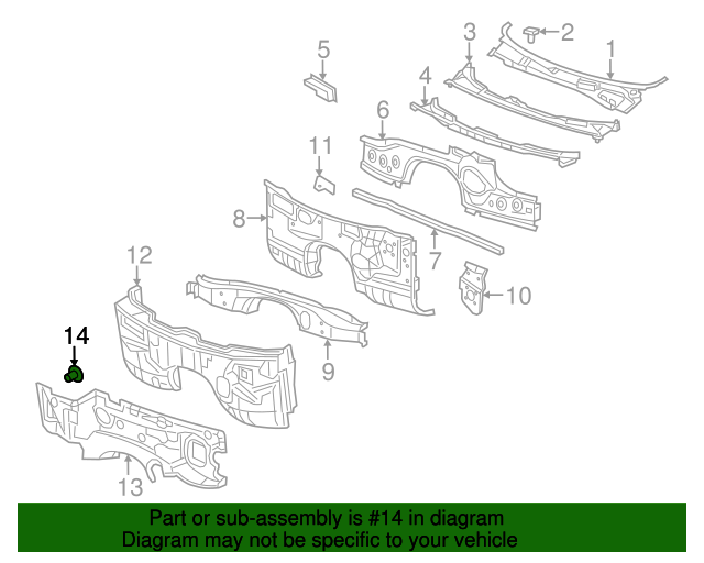2004-2020 Mopar Insulator Retainer Nut 6508463AA | TascaParts.com
