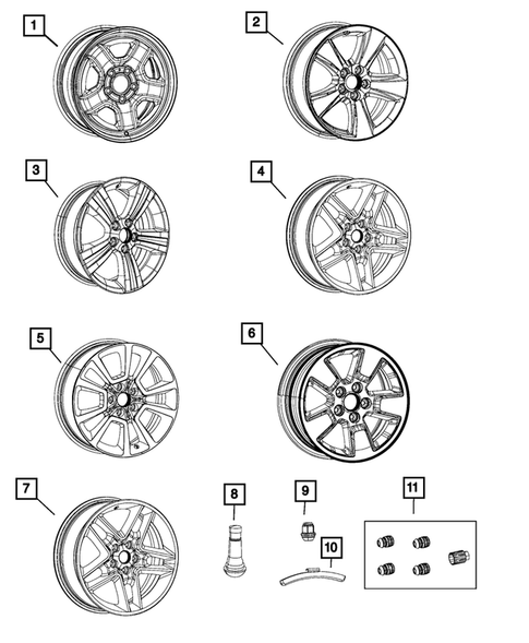 Wheels, Tires and Hardware for 2017 Jeep Patriot | Mopar OEM Parts Direct