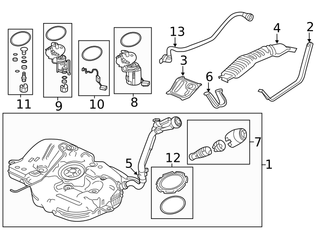 17060-TBA-L10 - Fuel Filler Neck Adapter 2017-2021 Honda Civic ...