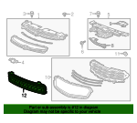 2015-2016 Chevrolet Front Lower Grille 94516738 GM | GMPartsDirect.com