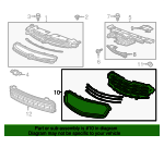 2015-2016 Chevrolet Front Grille 95405770 GM | GMPartsDirect.com