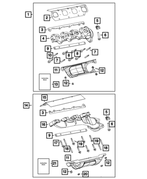 2019 Ram 1500 Exhaust Manifold 68365739aa | AutoNationParts.com