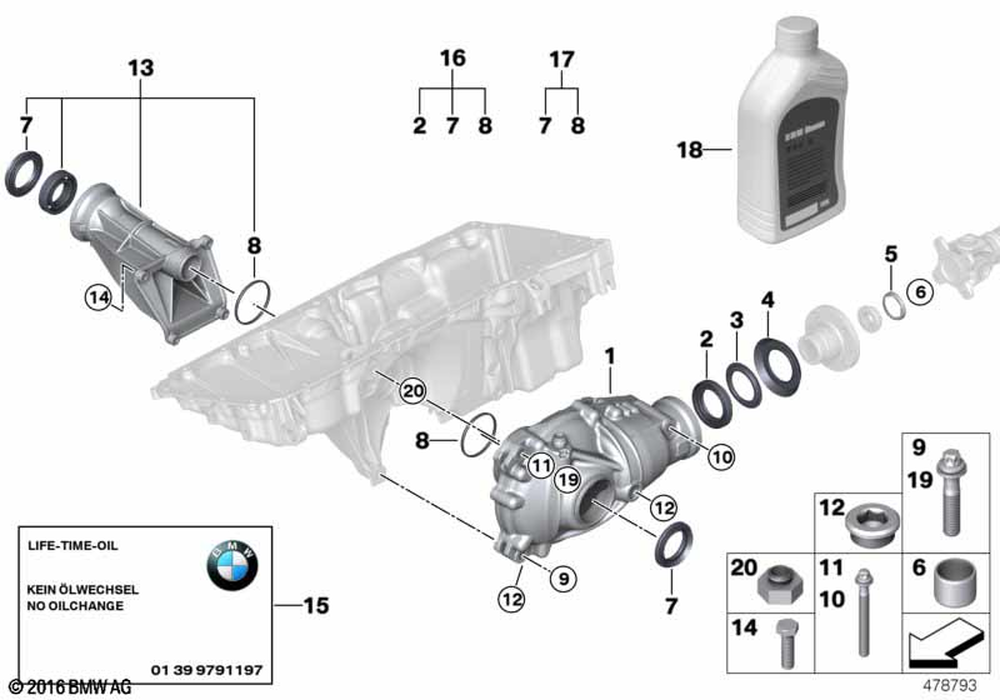 2010-2019 BMW Final Drive (Front Axle) 31507594314 | Retail Performance ...