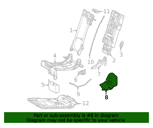 72996-08060-C0 - Hinge Cover 2021-2023 Toyota Sienna | Longo Toyota Parts