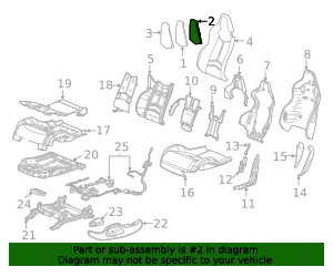 2020-2022 Chevrolet Corvette F Pad 84701938 | GMPartsDirect.com