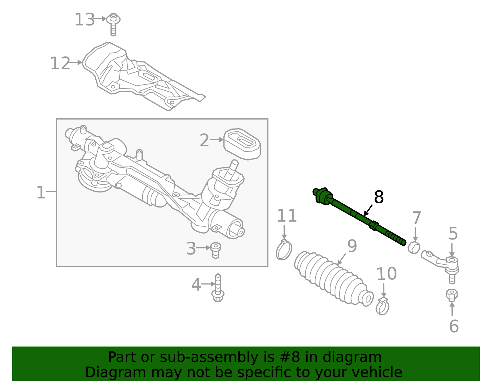 5Q0-423-810 - Steering Tie Rod End 2019-2025 Audi Q3 | AutoNation Parts