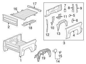 2011-2019 GM Extension 25832755 | Auto Parts Express