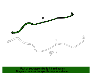 204-270-57-96 - Automatic Transmission Oil Cooler Hose Assembly 2015 ...