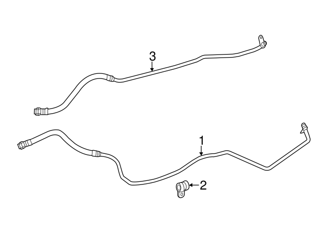 204-270-57-96 - Automatic Transmission Oil Cooler Hose Assembly 2015 ...