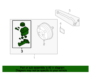 58510-3K200 - Brake Master Cylinder 2006-2011 Hyundai | AutoNation Parts