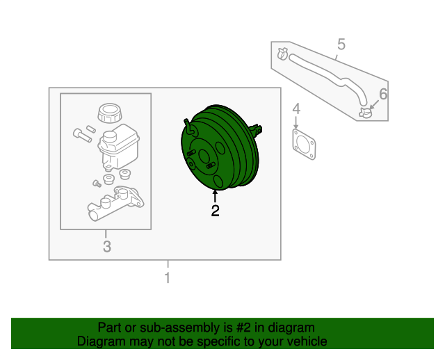 2006-2011 Hyundai Azera Brake Booster 59110-3L000 | QuirkParts