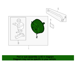 2006-2011 Hyundai Azera Brake Booster 59110-3L000 | QuirkParts