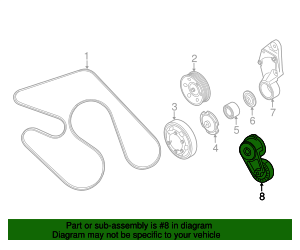 2003-2023 Mopar Pulley 5086958AA | TascaParts.com