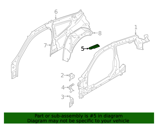 Genuine BMW 41-00-7-465-731 | Aperture Reinforced Reinforcement | FREE ...