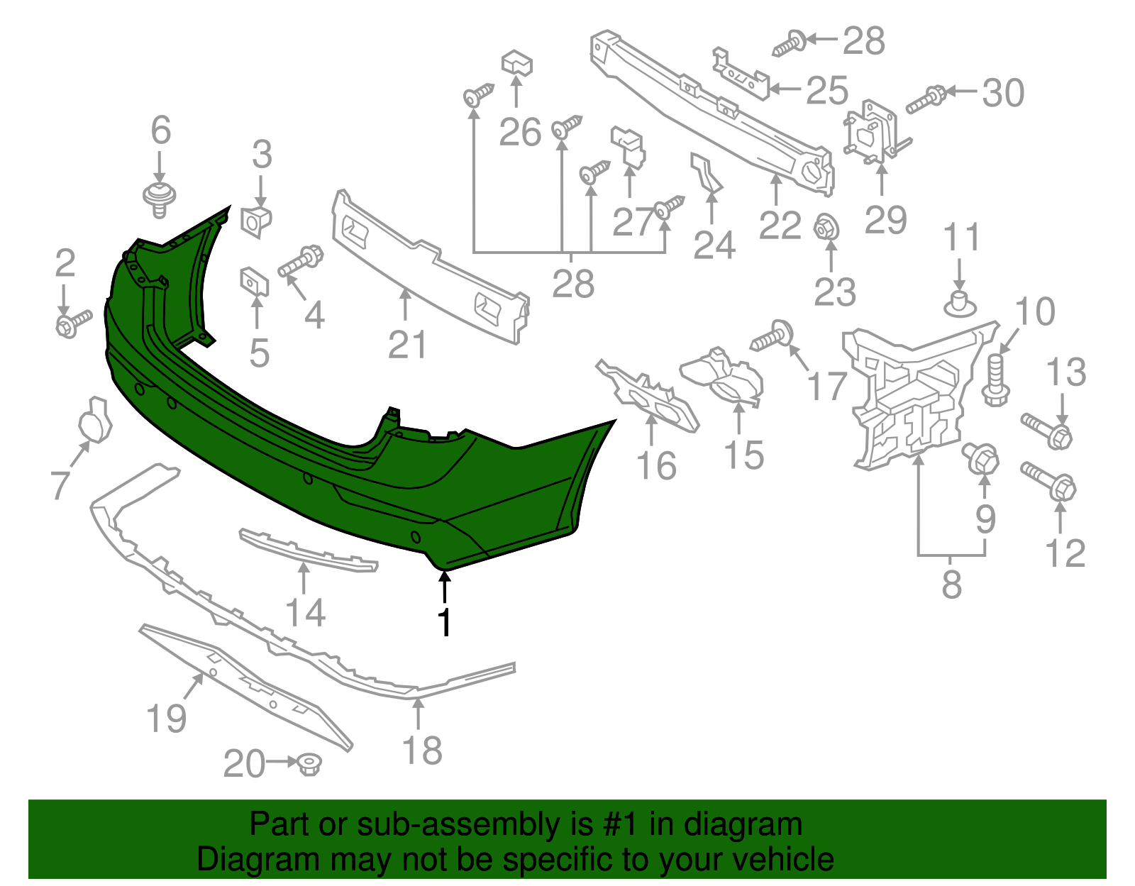 2018-2020 Genesis G80 Bumper Cover 86640-B1800 | Hyundai Wholesale Direct