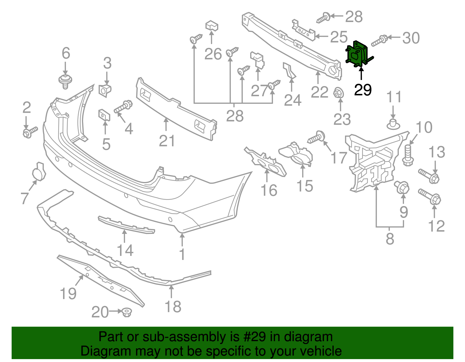 86641-B1800 - High-Quality Bumper Impact Bar Bracket for 2018-2020 ...