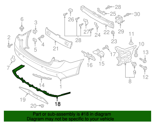 2018-2020 Genesis G80 Lower Cover 86612-B1800 | OEM Parts Online