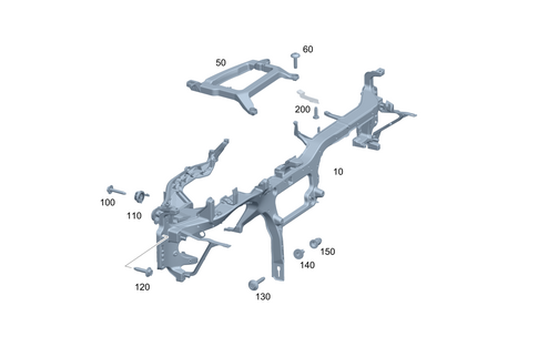 Crossmember Under Instrument Panel for 2024 Mercedes-Benz S500 ...