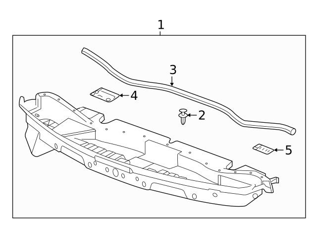 85136588 - Intake Air Splash Shield 2019-2023 Cadillac XT4 ...