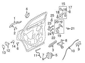 2009-2021 FORD Door Shell Bumper W714083S300 | GetOEMParts.com