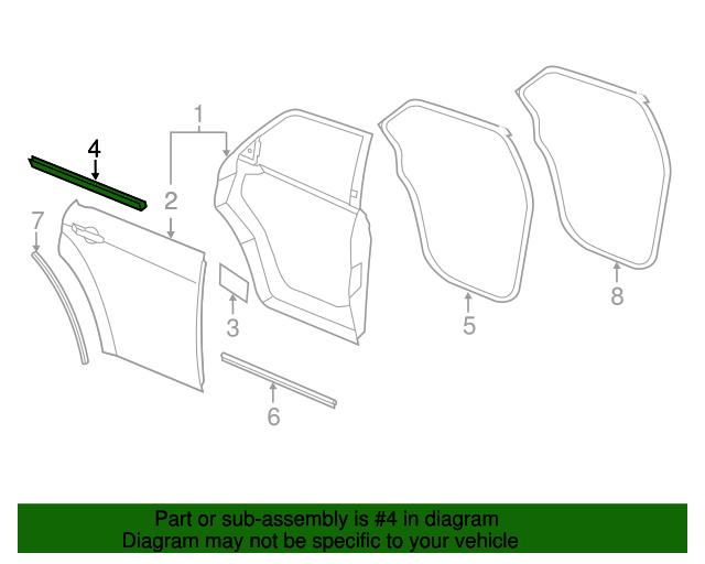 2011-2023 Dodge Charger W/Strip 57010351AC | TascaParts.com