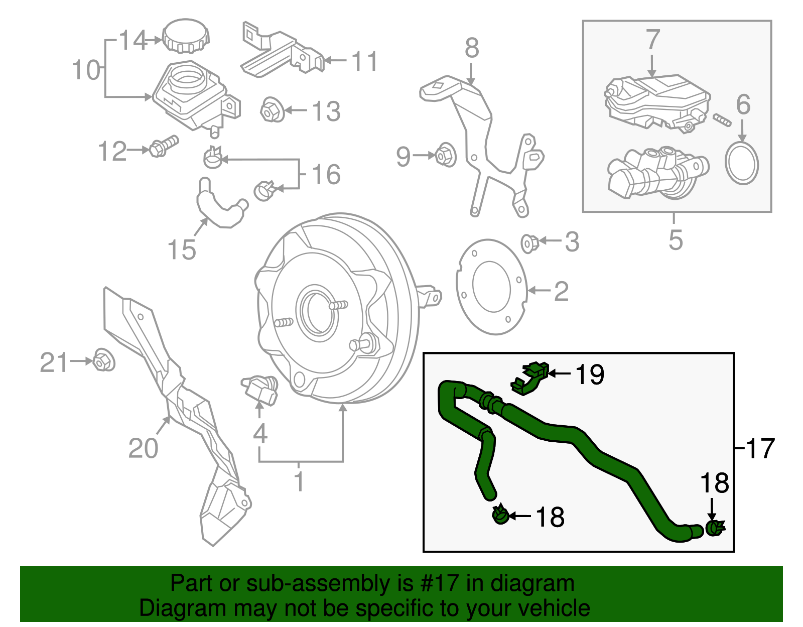 2016-2021 Mazda CX-3 Vacuum Hose DB2T-43-640 | MazdaParts.Online