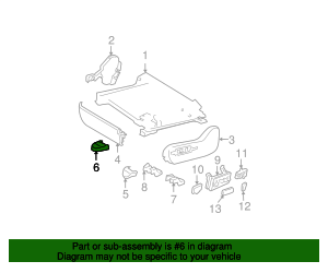 72128-AC020-B0 - Track End Cover - 2005-2010 Toyota Avalon | Nucar ...