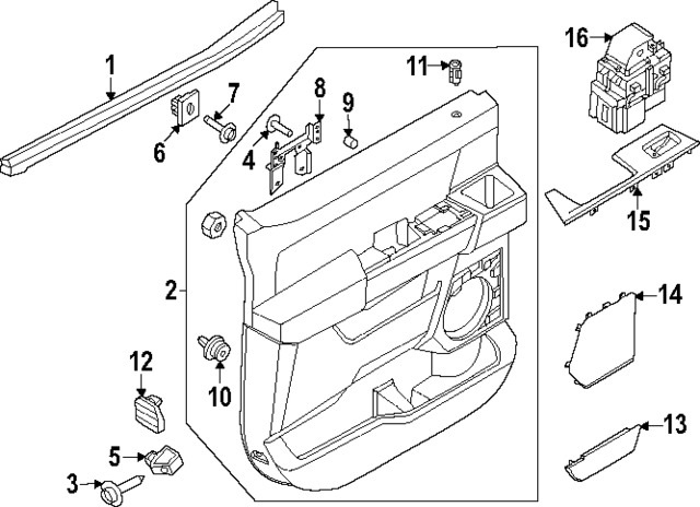 2023-2024 Ford Speaker Grille PC3Z-18979-AB | OEM Parts Online