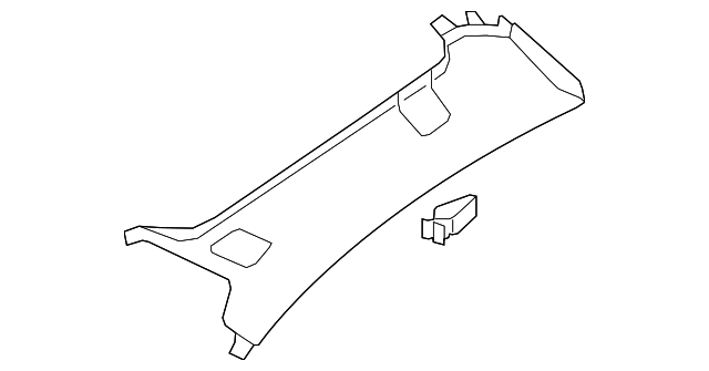8W7-867-233-B-ER8 - Windshield Pillar Trim 2018-2020 Audi | Audi OEM Parts