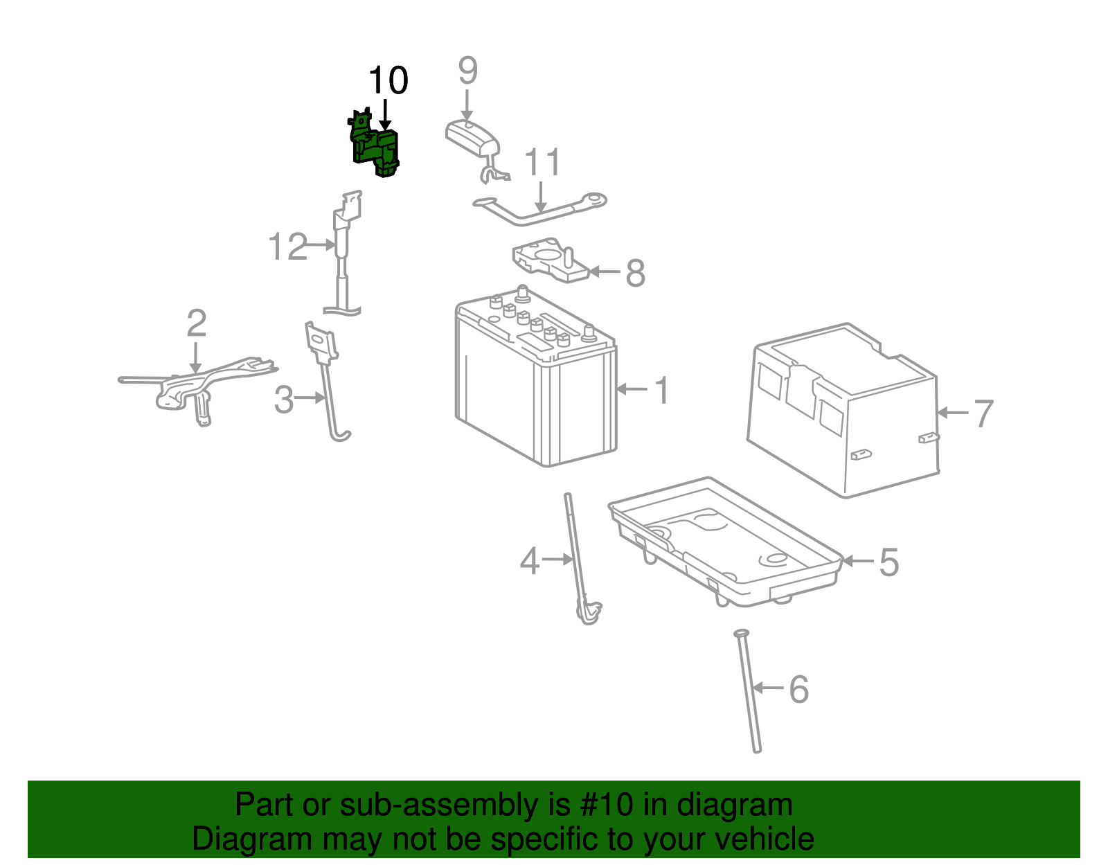 28850-38010 - Battery Current Sensor 2007-2012 Lexus LS460 | AutoNation ...