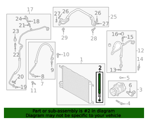5Q0-298-403-A - A/C Receiver Drier 2015-2024 Volkswagen ...