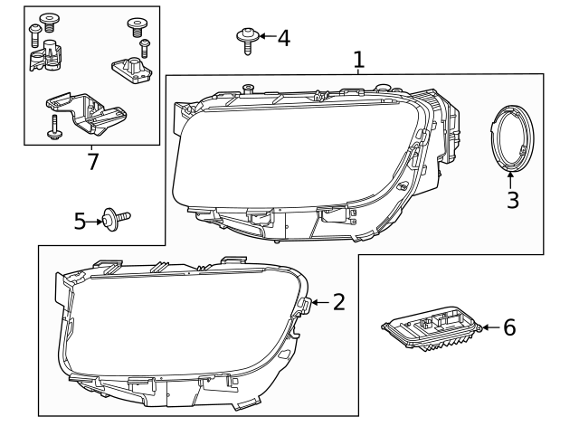 247-906-01-02 - Lamp Unit - Left 2020-2021 Mercedes-Benz GLB 250 ...