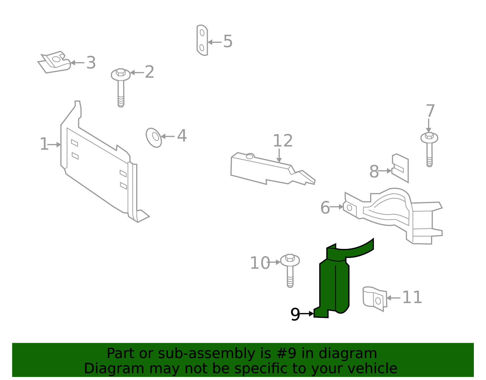 2017-2019 Ford Side Bracket HC3Z-17754-A | OEM Parts Online