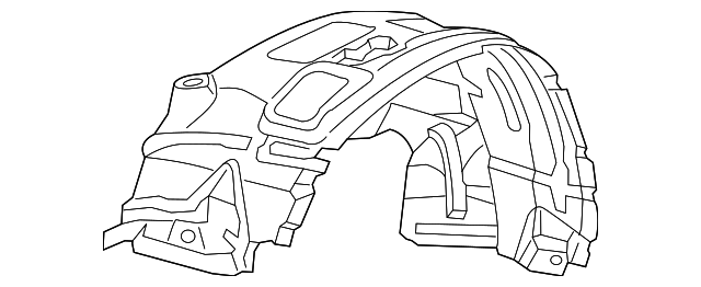 68275901AE - Wheelhouse Shield Left - 2019 2020 Ram 1500 | Mopar Parts ...