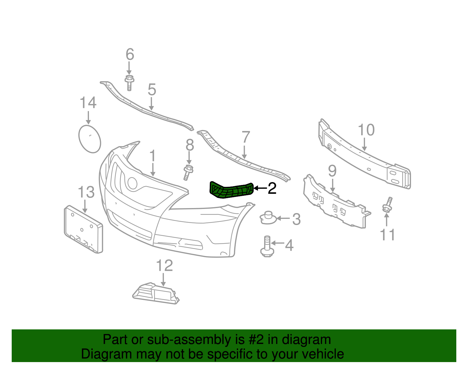 OEM Toyota Side Support For 2007-2011 Toyota Camry - Part# 52536-06020 ...