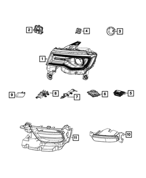 2014-2022 Jeep Headlamp Ballast 68222897AA | Mopar eStore