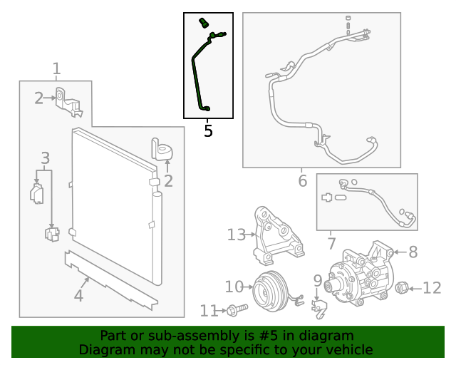 2021-2023 Toyota Tacoma Liquid Line 88716-04370 | OEM Parts Online