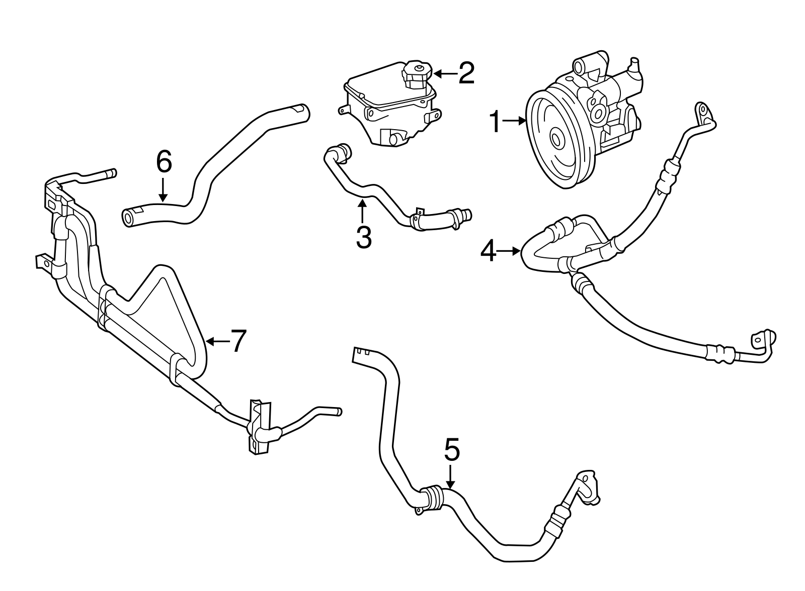 2012-2015 Mercedes-Benz SLK250 Expansion Hose 172-460-44-24-64 | MB OEM ...