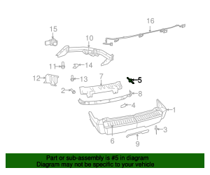 2007-2012 Mopar Bumper Cover Rivet 6036679AA | TascaParts.com