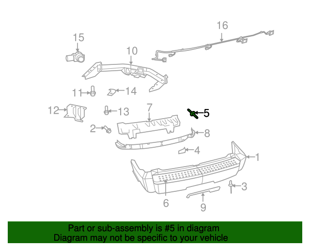 2007-2012 Mopar Bumper Cover Rivet 6036679AA | TascaParts.com