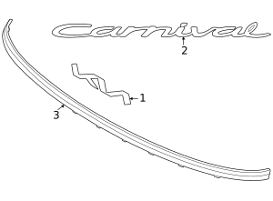 86300-R0600 - Nameplate 2022-2024 Kia Carnival | Kia.Parts Store