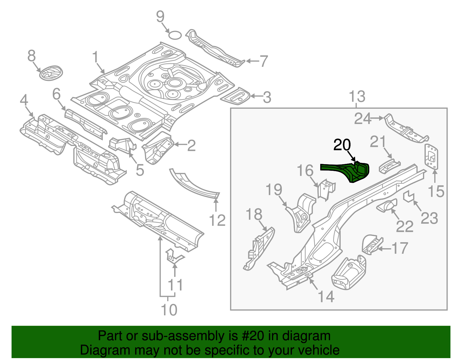 5QF-802-954-A - High-Quality Frame Side Member Brace for 2018-2024 ...