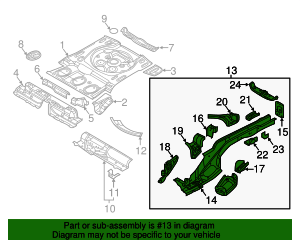 2018-2024 Volkswagen Tiguan Rear Rail Assembly 5QN-803-501-D | OEM ...
