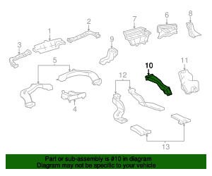 58861-06060 - Center Duct - 2012-2018 Toyota | Lithia Toyota Parts