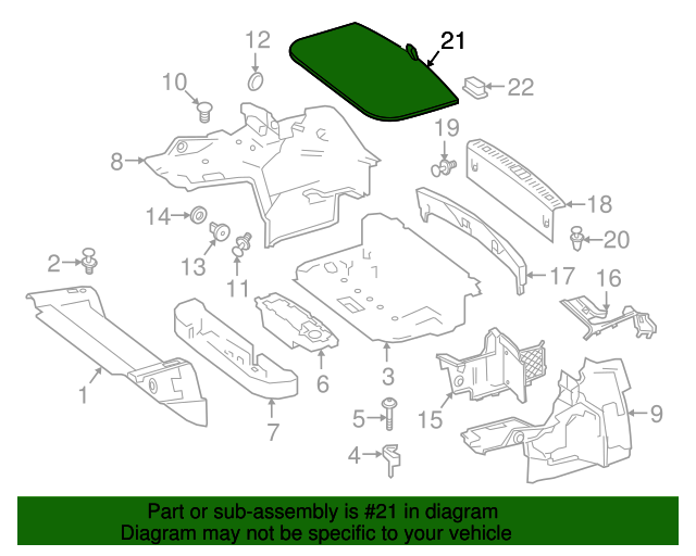 217-680-01-42-9J36 - Floor Cover Panel 2017 Mercedes-Benz | AutoNation ...