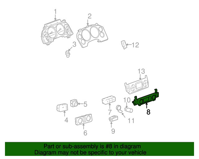 2007-2014 GM Accessory Switch Opening Cover 10374535 | GMPartsDirect.com