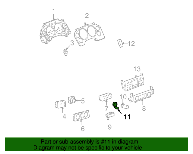 2007-2016 GM Ebony Accessory Power Receptacle Retainer 20983936 | Auto ...