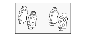 2004 Toyota Sienna Brake Pads Rear 04466-28080 | Toyota Parts Center