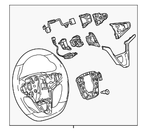 2015-2017 Buick Regal Jet Black Steering Wheel 23474451 | GMPartsDirect.com